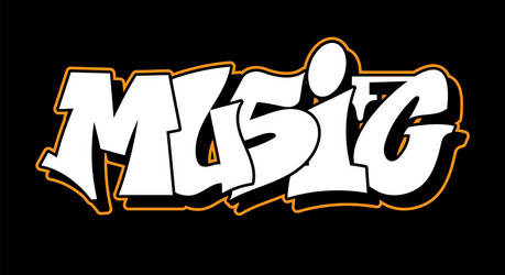 Graffiti style lettering text design Royalty Free Vector