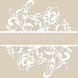 Lace card Royalty Free Vector Image - VectorStock