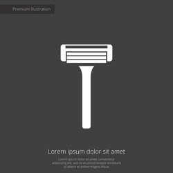 Simple razor icon Royalty Free Vector Image - VectorStock