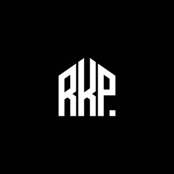 Rkp letter logo design on white background Vector Image