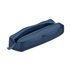 School pencil case cartoon Royalty Free Vector Image