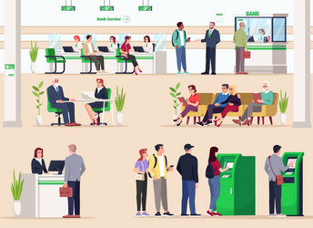 Bank Counter Cartoon Vector Images (over 500)