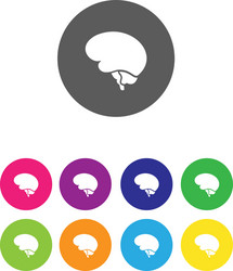 Minimal brain icon Royalty Free Vector Image - VectorStock