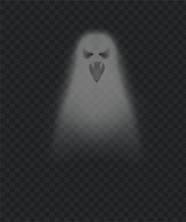 Realistic scary ghost isolated Royalty Free Vector Image