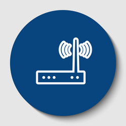 Wifi modem sign pencil sketch imitation Royalty Free Vector