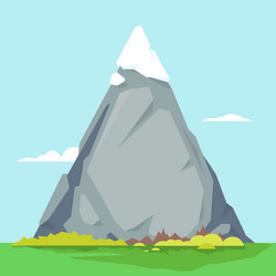 One high mountain Royalty Free Vector Image - VectorStock