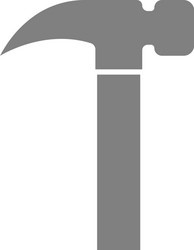 Letter x and hammer combination icon logo design Vector Image