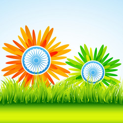 Beautiful indian flag Royalty Free Vector Image