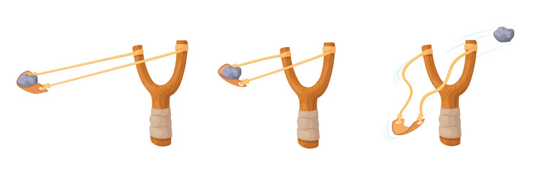 Cartoon sling Royalty Free Vector Image - VectorStock