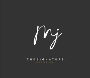 M J Letter Calligraphy Vector Images (over 280)