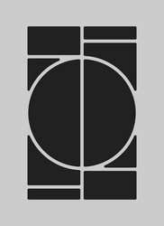 Template collage of eight frames images photo Vector Image