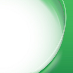 Emerald green curve frame template Royalty Free Vector Image