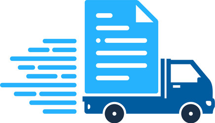 Package delivery logo icon design Royalty Free Vector Image