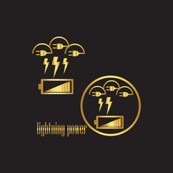 Light electric logo design elements concept Vector Image