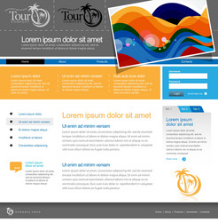 Gray website template 960 grid Royalty Free Vector Image