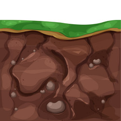 Ground land underground cross section textured Vector Image