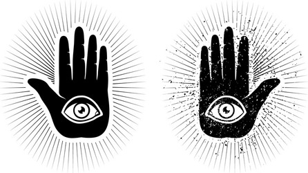 Blue eyes on light skin Royalty Free Vector Image