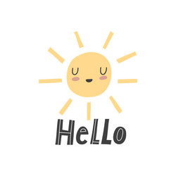 Monster print with slogan cartoon character Vector Image