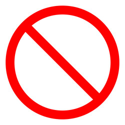 Red Circle Cross Out Vector Images (over 610)