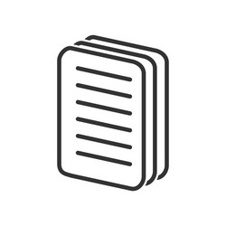Simple icon a stack books and a cup Royalty Free Vector