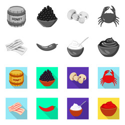 Design taste and product symbol set Royalty Free Vector