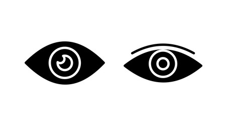 Eye icon look and vision icon icon Royalty Free Vector Image
