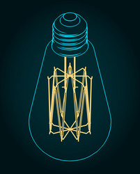 Led lamps isometric drawing Royalty Free Vector Image