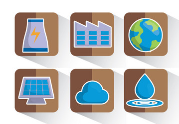 Renewable energy design Royalty Free Vector Image