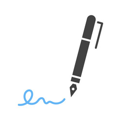 Signatures icon image Royalty Free Vector Image