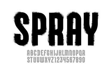 Spray Paint Font Vector Images (over 3,400)
