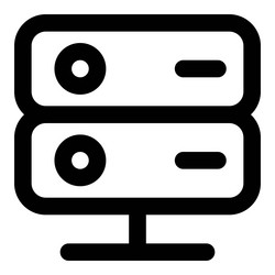 Server stack used for data storage Royalty Free Vector Image