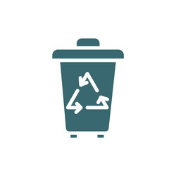 Trash compactor icon outline and filled Royalty Free Vector