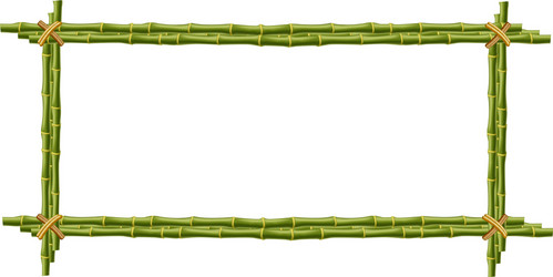 Bamboo frame Royalty Free Vector Image - VectorStock