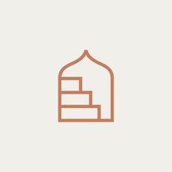 Mehrab Of Mosque Vector