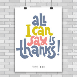 Thank you quotes and stickers Royalty Free Vector Image