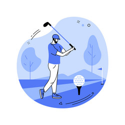 Golf abstract concept Royalty Free Vector Image