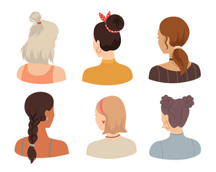 Back Hair View Vector Images (over 1,300)
