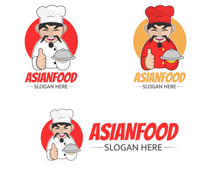 Japanese chef cooking sushi rolls Royalty Free Vector Image