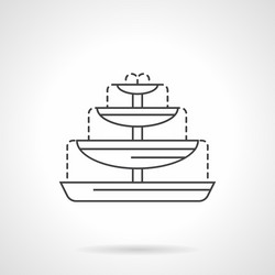 Drinking fountain line icon Royalty Free Vector Image
