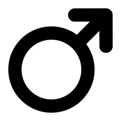 No male symbol sign isolate on white background Vector Image