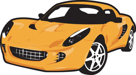 4 wheel car Royalty Free Vector Image - VectorStock