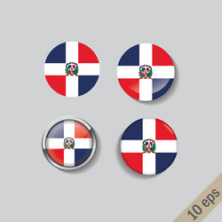 Dominican Republic Round Flag Vector Images (91)