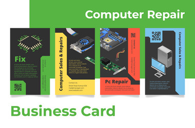 Computer Repair Business Card Vector Images (over 800)