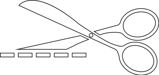 Scissors Perforation Vector Images (70)