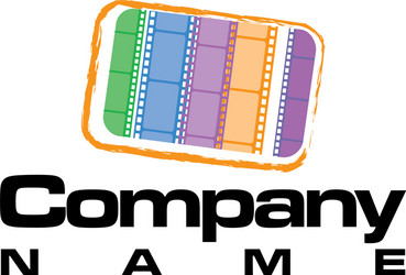 Cinema logo movie emblem template Royalty Free Vector Image