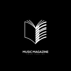 Music magazine logo Royalty Free Vector Image - VectorStock