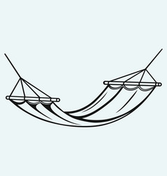 Realistic hammock Royalty Free Vector Image - VectorStock