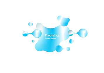 Probiotics bacteria design concept Royalty Free Vector Image
