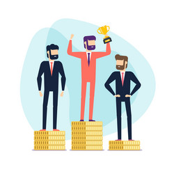 Business winner man win competition manager Vector Image