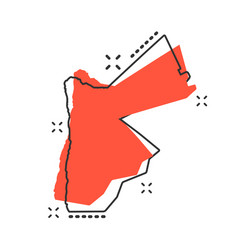 Fully editable map of jerash map of jordan Vector Image